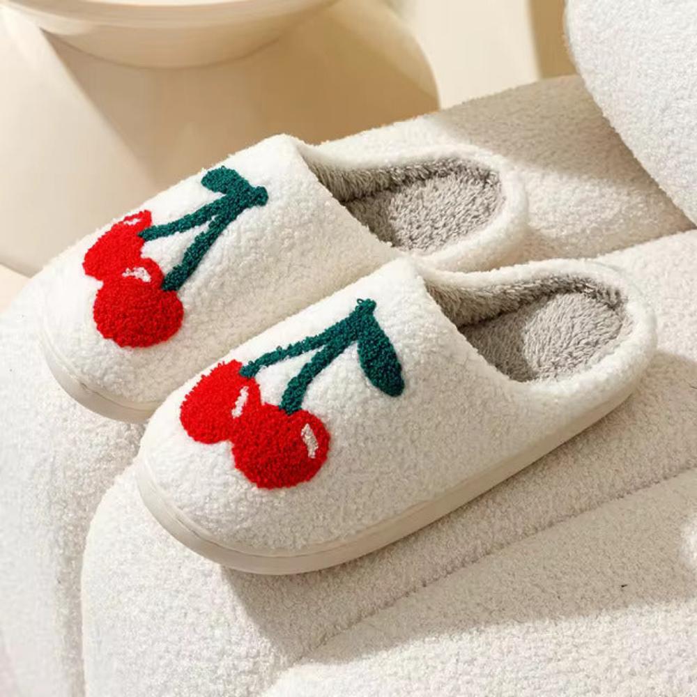 Cherry Slippers | Cute Kawaii Cherries Fruit Slippers Trendy Gift – Mochi Mart