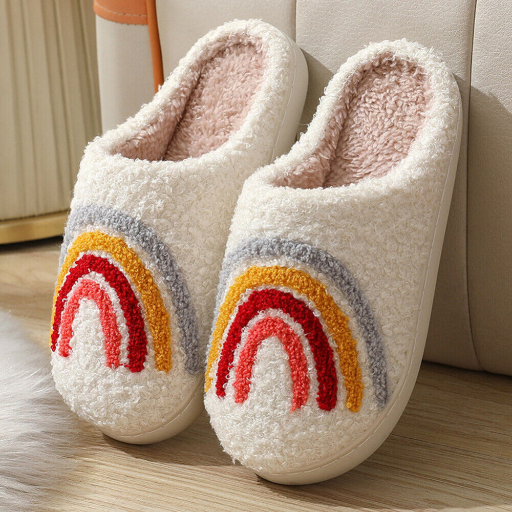 Rainbow Slippers | Cute Pastel and Bright Kawaii Rainbow Slippers ...