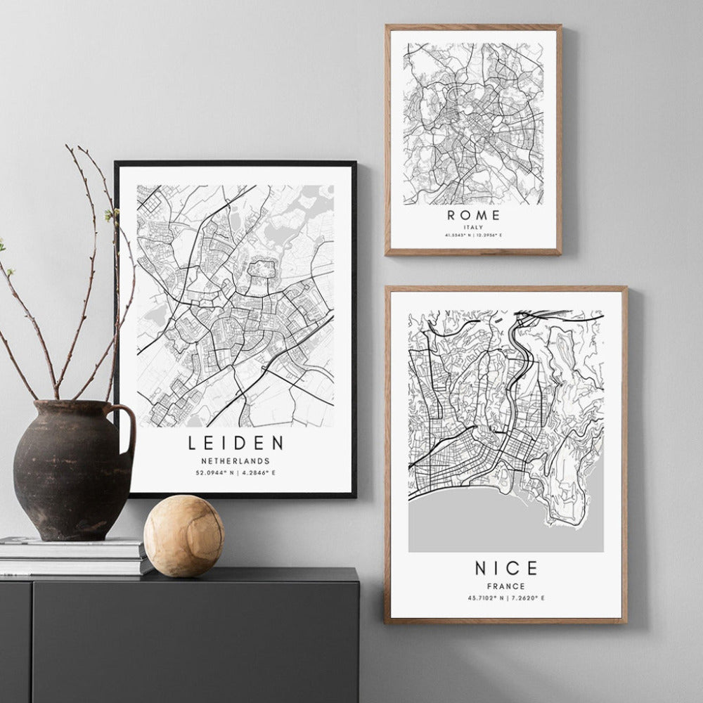 Personalised City Map Print | Custom Map Poster – Mochi Mart